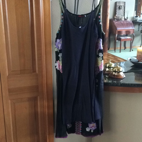 Johnny Was | Dresses | Nwt Johnny Was Embroidered Peta Slip Dress ...